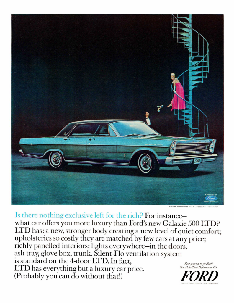 1965 Ford Ad Galaxie 500 LTD 4-Door Hardtop ...